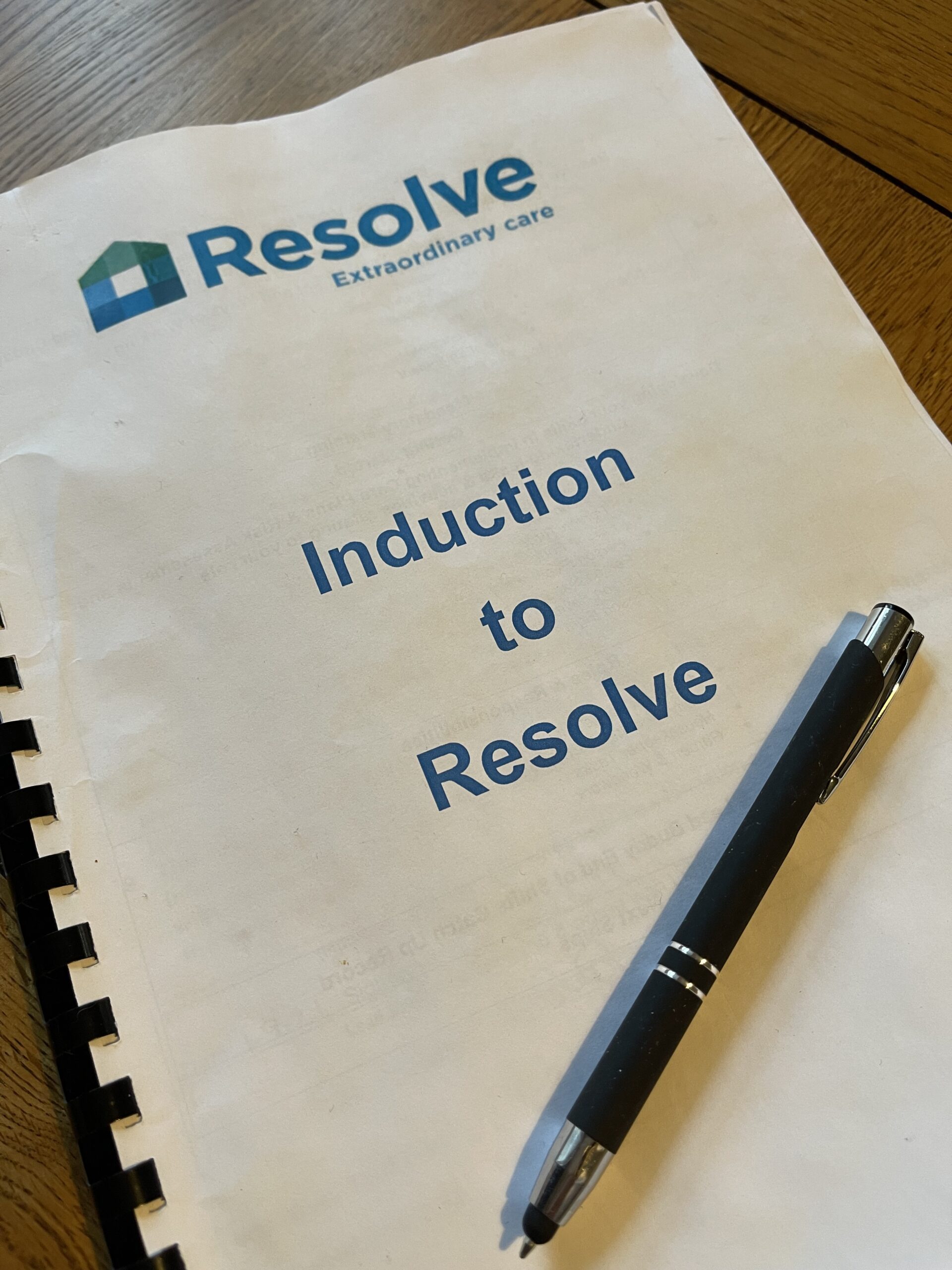 Induction Programme Accreditation - Resolve Care